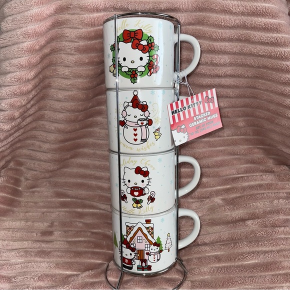 Hello Kitty | Dining | Hello Kitty Christmas Stackable Ceramic Mugs ...